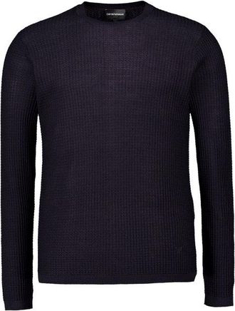 Emporio Armani Herren Pullover blau unifarben
