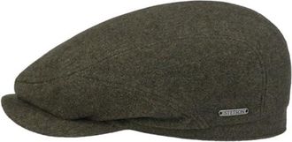 Stetson Casquette Belfast Vedrick Wool Homme - Made in The EU Gavroche avec Visiere, Doublure Automne-Hiver Hiver - 58 cm Olive