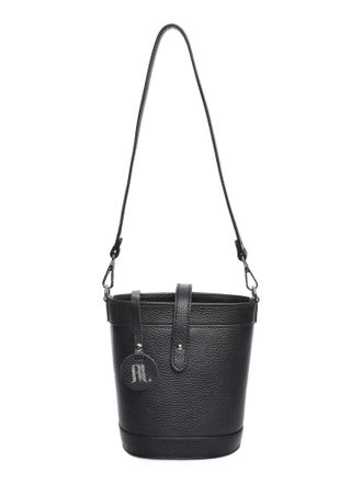 Anna Luchini Schwarz Rindsledertasche