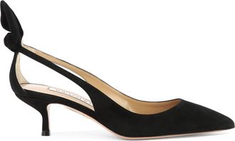 Aquazzura Pompe Noeud Papillon 50 Mm D&eacute;collet&eacute;
