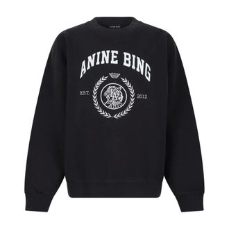 Anine Bing Femme, Sweatshirts et sweats &agrave; capuche, Noir, Taille: 36 FR Harvey SweaT-shirt