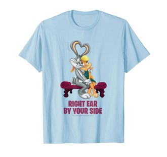 Looney Tunes Valentinstag Looney Tunes Bugs and Lola Valentines Day Cuddle T-Shirt