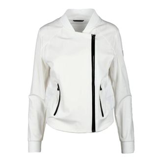 People of Shibuya Femme, Vestes, Blanc, Taille: 36 FR Veste en nylon avec fermeture éclair