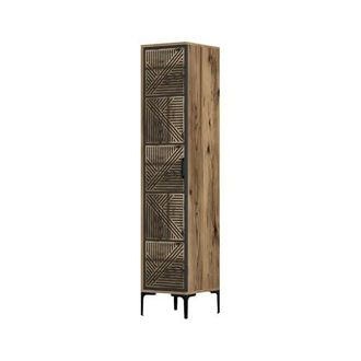Dmora Mehrzweckschrank Mekbuda, Braun 47,5x201,4 cm 4 Regale