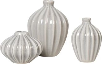 Broste Copenhagen Amalie Vase Rainy Day Grey 3tlg