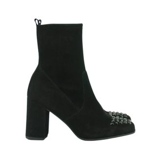 Kennel & Schmenger Schwarzer Wildleder Stiefelette mit Swarovski-Kristallen - - Shoes - Damen - Schwarzk - 37 EU