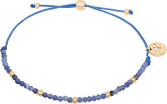 Tamaris Beads Bracelet - blau - Stoffarmband mit Perlen aus Sodalith