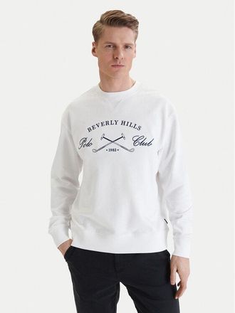 Beverly Hills Polo Club Sweatshirt W126-BHMSS-1047-01X Wei&szlig; Regular Fit