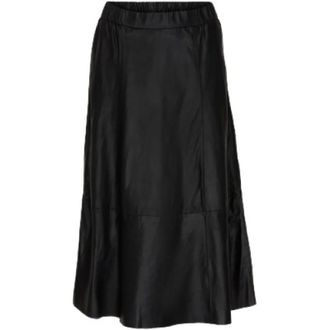 Notyz Midi Rock - - Skirts - Damen - Schwarzk - XS