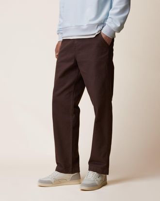 Faguo Pantalon droit chocolat