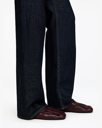 Arket Loafer Aus Leder Mit Fransen -Rot