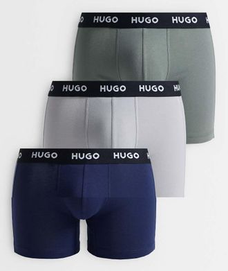 HUGO BOSS HUGO Red - Lot de 3 boxers avec taille &agrave; logo - Gris