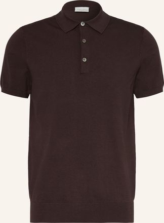 Profuomo Profuomo Jersey-Poloshirt braun
