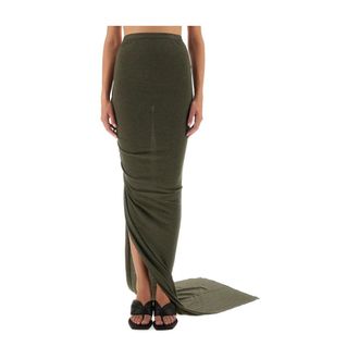 Rick Owens Edfu Skirt - - Skirts - Damen - Gr&uuml;n - M
