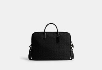 Coach Theo Arbeitstasche aus Signature-Jacquard