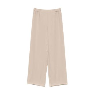 Marina Rinaldi Pantalon Georgette - Femme - Pantalons - Beige - Taille: 44 FR
