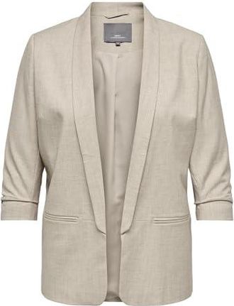 Carmakoma Blazer pour Femme, Coupe Normale, col &agrave; Revers, White Pepper, 46