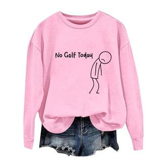 Generic Pull Femme Sweatshirt Lettres Imprim&eacute;es Manches Longues Col Rond Pull Sans Capuche Chemisier Tops Automne Hiver Femmes Lettres Imprim&eacute; D&eacute;contract&eacute; Hau