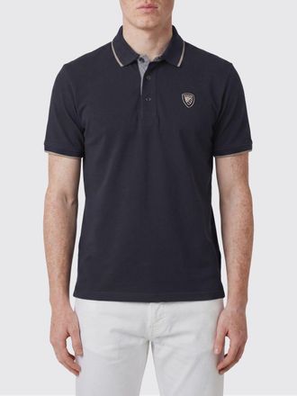 Blauer Polo Homme couleur Bleu