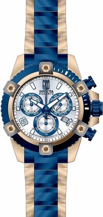 Invicta Jason Taylor 51280 Herrenuhr - Quarzwerk - Edelstahl mit silbernem Zifferblatt - 50 mm