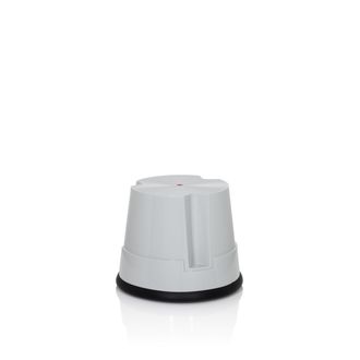 hjh OFFICE Tritthocker TIO-S Kunststoff Elefantenfuß, Höhe 30 cm, bis 150kg belastbar, mit Rollen 830005 Hellgrau