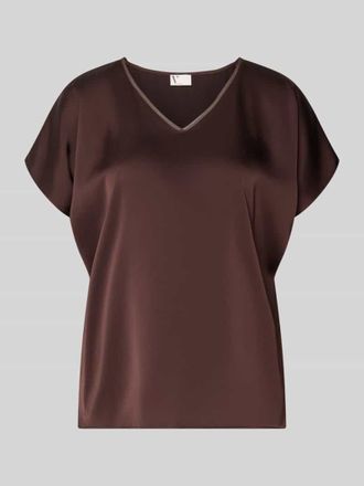 Vera Mont Blusenshirt aus Satin mit V-Ausschnitt