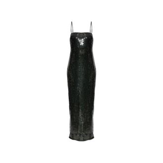 Rotate Pailletten-Kleid mit Carmen-Ausschnitt - - Dresses - Damen - Gr&uuml;n - M