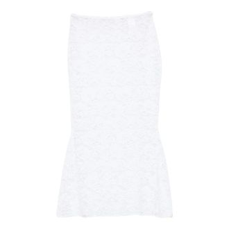 Os&eacute;ree Bridal O Lover Spitze Langer Rock - - Tops - Damen - Wei&szlig; - L