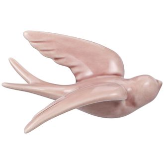 OSALADI ZUNOXAZ Mehrfarbige Keramik Wanddekoration mit Schwalbenmotiv H&auml;ngende Vogelkunst f&uuml;r Schlafzimmer und Flur 1 St&uuml;ck Nordisch Inspiriert