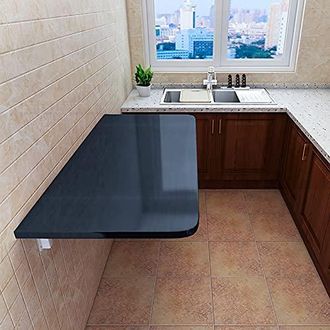 Generic Table murale pliable pour &eacute;conomiser de lespace - Bureau de salle &agrave; manger - Station de travail pour cuisine, buanderie, restaurant, bureau - Solution