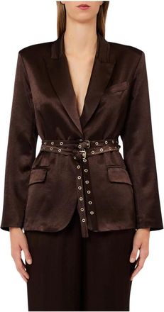 Liu Jo Femme, Vestes, Brun, Taille: 42 FR Jacket