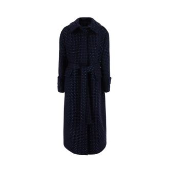 Pinko Peugeot Mantel - - Coats - Damen - Blau - XS
