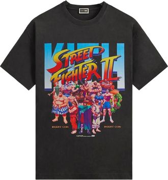 Kith logo-print T-shirt - Schwarz