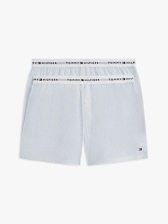 Tommy Hilfiger Lot de 2 cale&ccedil;ons Signature ray&eacute;s