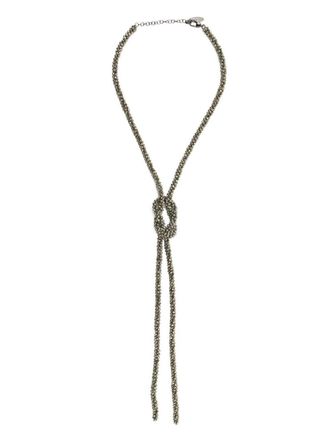 Brunello Cucinelli Halskette mit Perlen - Grau