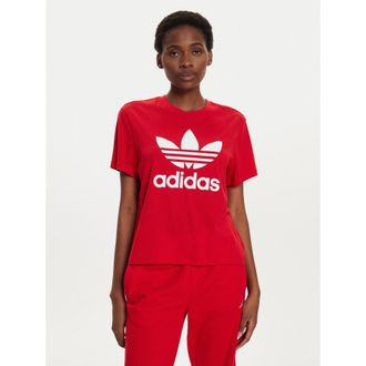 adidas T-Shirt adicolor Trefoil IM6930 Rot Boxy Fit