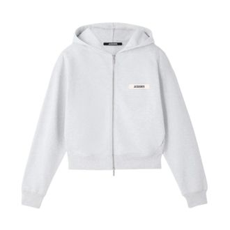 Jacquemus Zip-Through-Hoodie - - Sweatshirts & Hoodies - Herren - Grau - XL