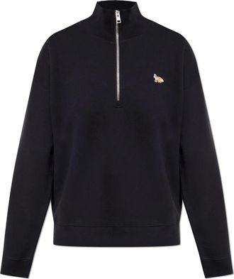 Maison Kitsun&eacute; Femme, Sweatshirts et sweats &agrave; capuche, Noir, Taille: 38 FR SweaT-shirt &agrave; col roul&eacute;