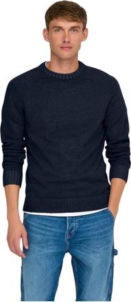 Only & Sons Only & Sons, Homme, Pulls, Bleu, Taille: XL Pull Col Rond Homme