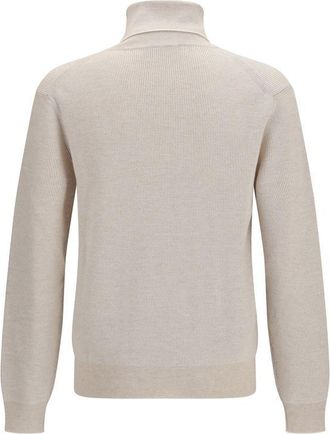 Brioni Mens Beige Cashmere Turtleneck Clothing