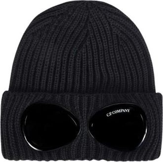 C.P. Company C.p. Company, unisex, Accessoires, Noir, Taille: ONE Size Merino Wool Goggle Beanie