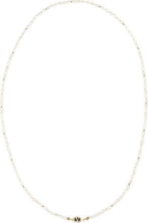 Valentino Garavani Femme, Accessoires, Blanc, Taille: ONE Size Collier Ovalette Perles