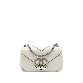 Chanel Pre-owned Flap Shoulder Bag - - Pre-owned - Damen - Wei&szlig; - ONE SIZE