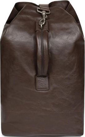 Dries Van Noten sac à dos en cuir - Marron