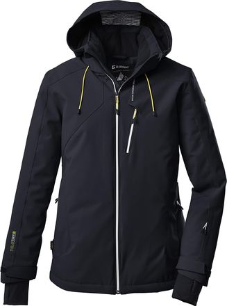 Killtec Damen Ksw 10 Wmn Jckt Skijacke Funktionsjacke mit abzippbarer Kapuze und Schneefang, schwarz blau, 42 EU