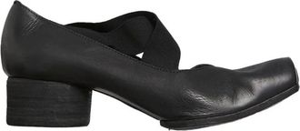 Uma Wang UMA Wang, Femme, Chaussures, Noir, Taille: 37 EU Ballerine en Cuir &agrave; Talon Moyen