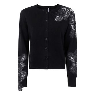 Liviana Conti Femme, Pulls, Noir, Taille: 40 FR Fidele Cardigan