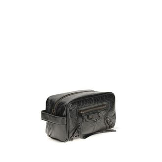 Balenciaga Mens Black Lamb Ovis Aries Wallet