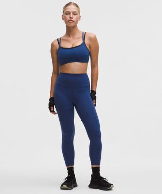lululemon Pantacourt Wunder Train taille haute pour Femmes - 58 cm - Bleu - Taille 10