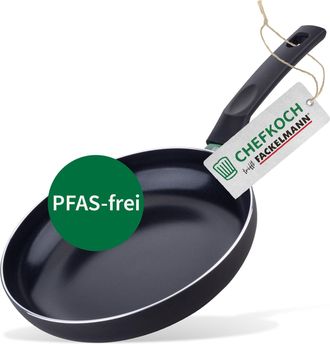 Fackelmann Chefkoch Aluminium-Pfanne &Oslash;24 cm Bielefeld mit Keramik-Antihaft-Beschichtung - Bratpfanne aus Aluminium: Extra leicht - F&uuml;r alle Herdarten geeignet (a